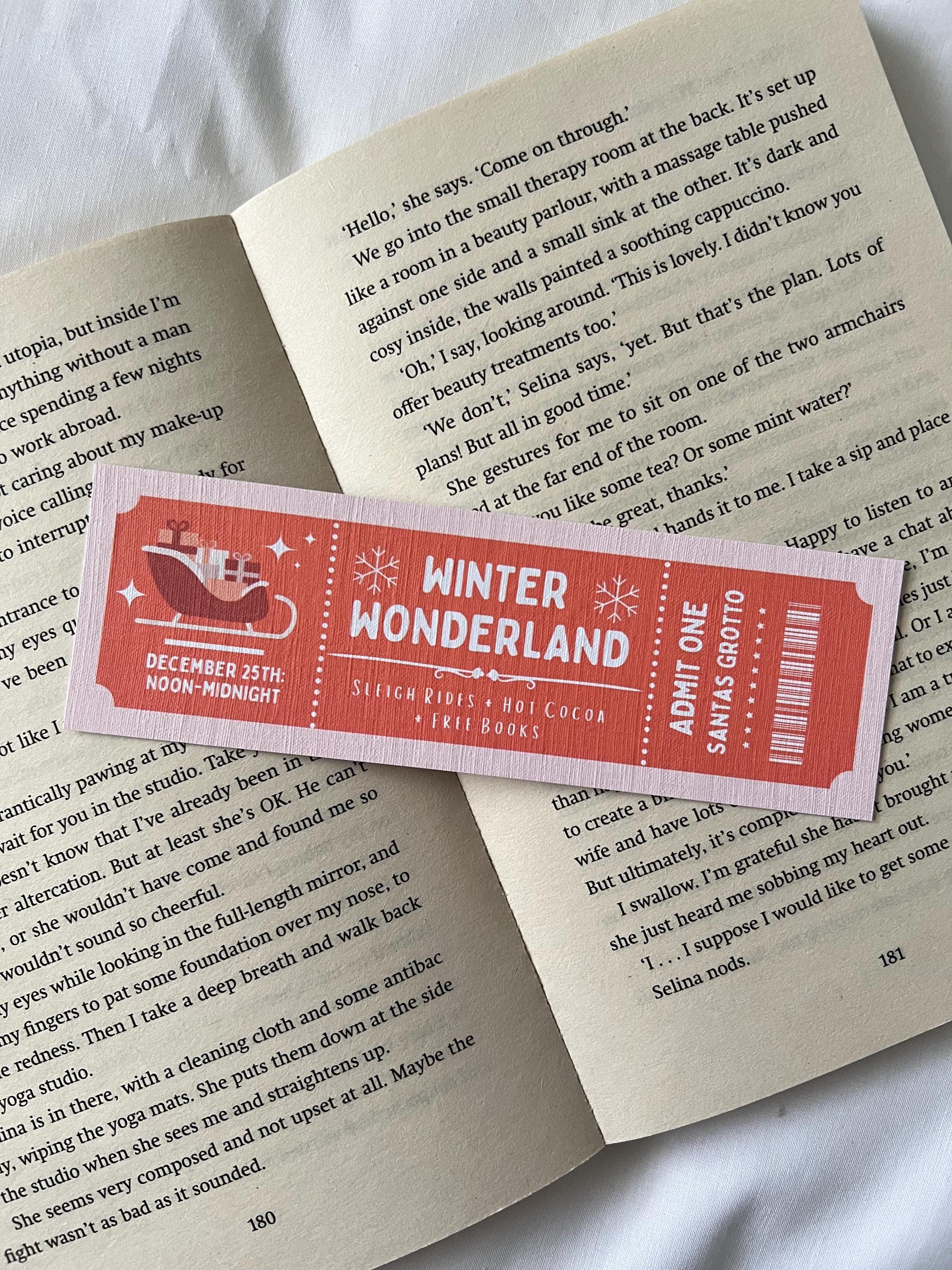Christmas Bookclub and Winter Wonderland | Bookish Gift | Bookmark ...