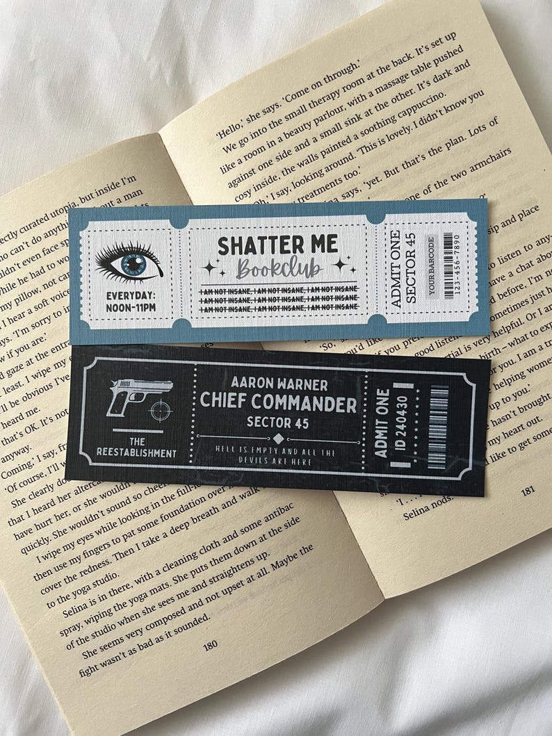 S.M Dystopian Bookmarks | Fantasy Bookmarks | Bookish Gift | Bookmark ...