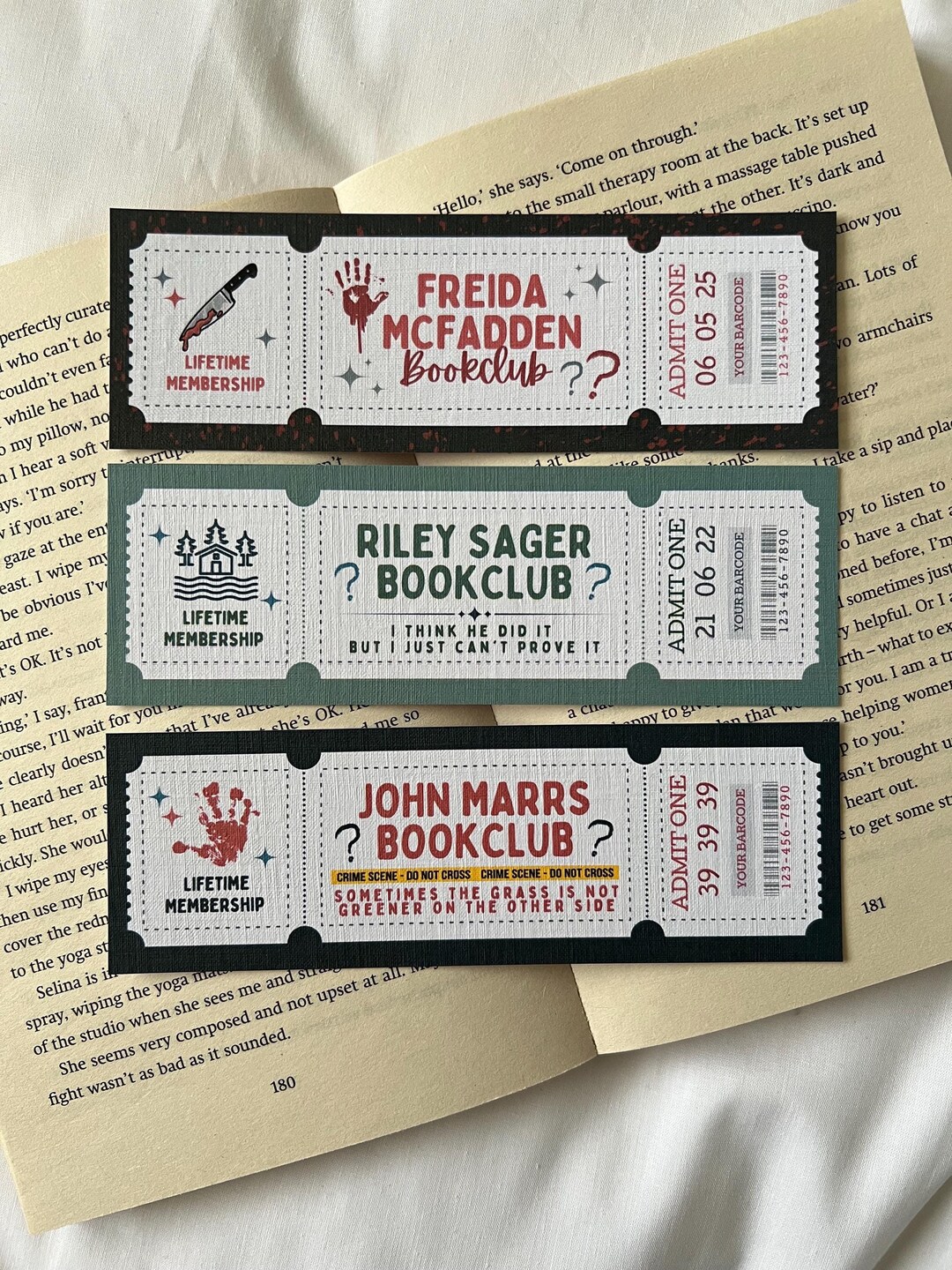 Thriller Bookmarks | Freida Mcfadden | Riley Sager | John Marrs ...