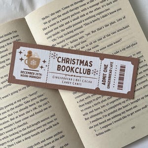 Christmas Bookclub and Winter Wonderland | Bookish Gift | Bookmark ...