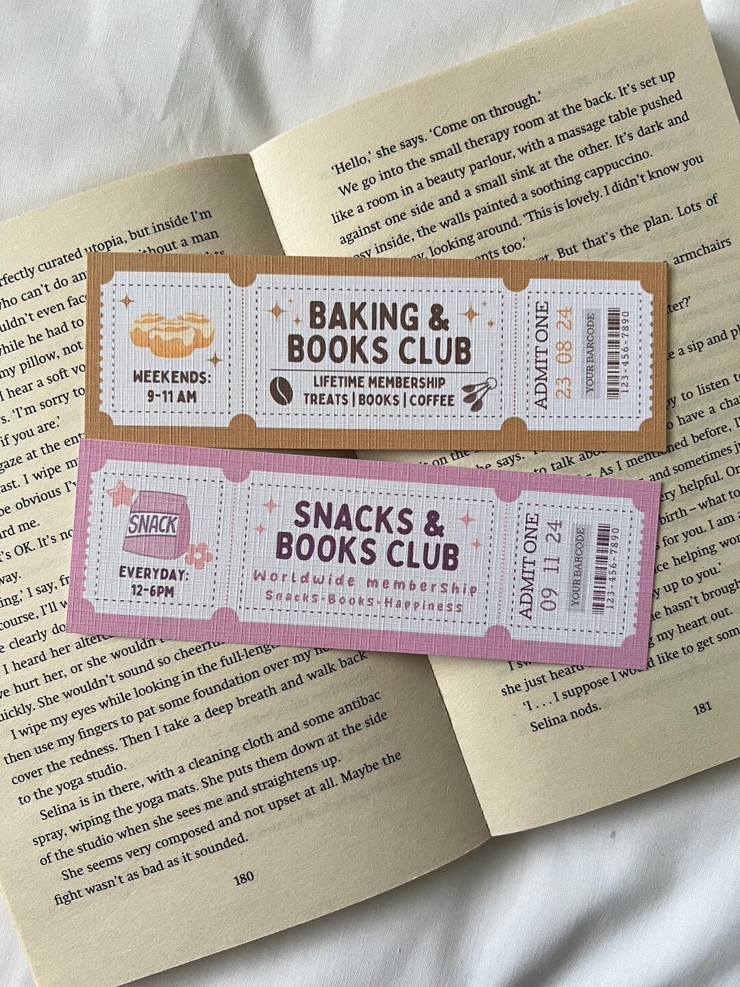 Baking and Snacks Bookmarks | Cozy Bookmarks | Bookish Gift | Bookmark ...