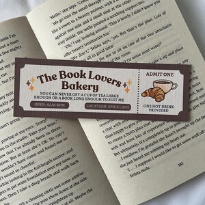 Book Lovers Bakery and Chapter & Brew Cafe Bookmarks | Bookish Gift ...