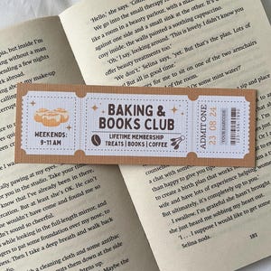 Baking and Snacks Bookmarks | Cozy Bookmarks | Bookish Gift | Bookmark ...
