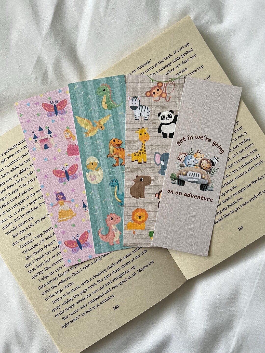 Children's Bookmarks | Animal Bookmarks | Bookish Gift | Princess ...