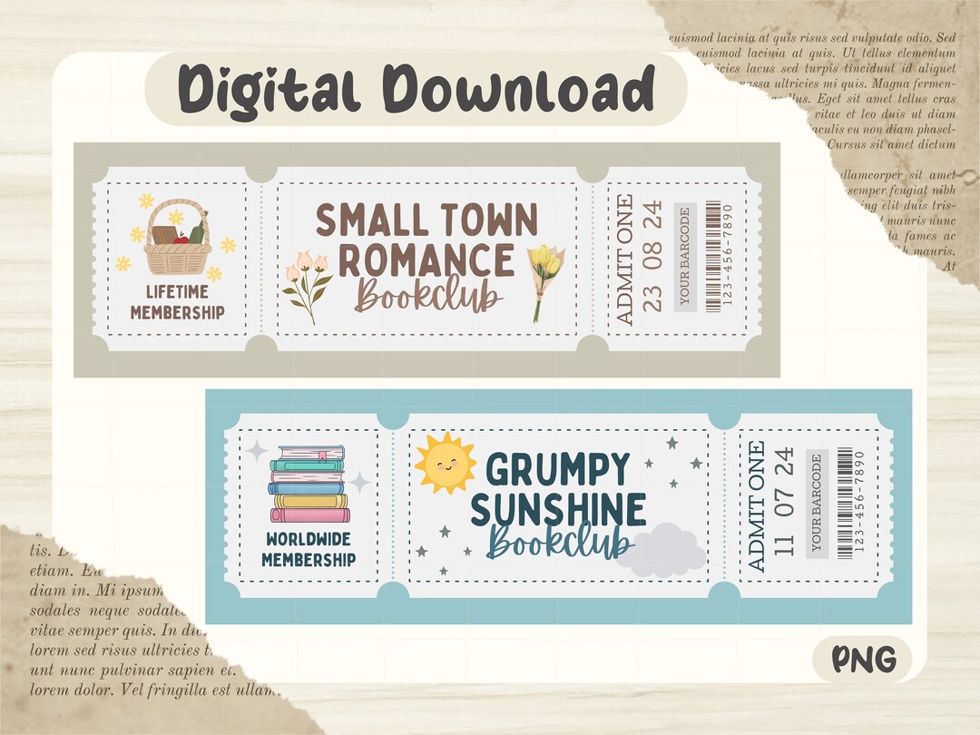 Small Town Romance and Grumpy Sunshine Bookmark Designs | PNG File ...