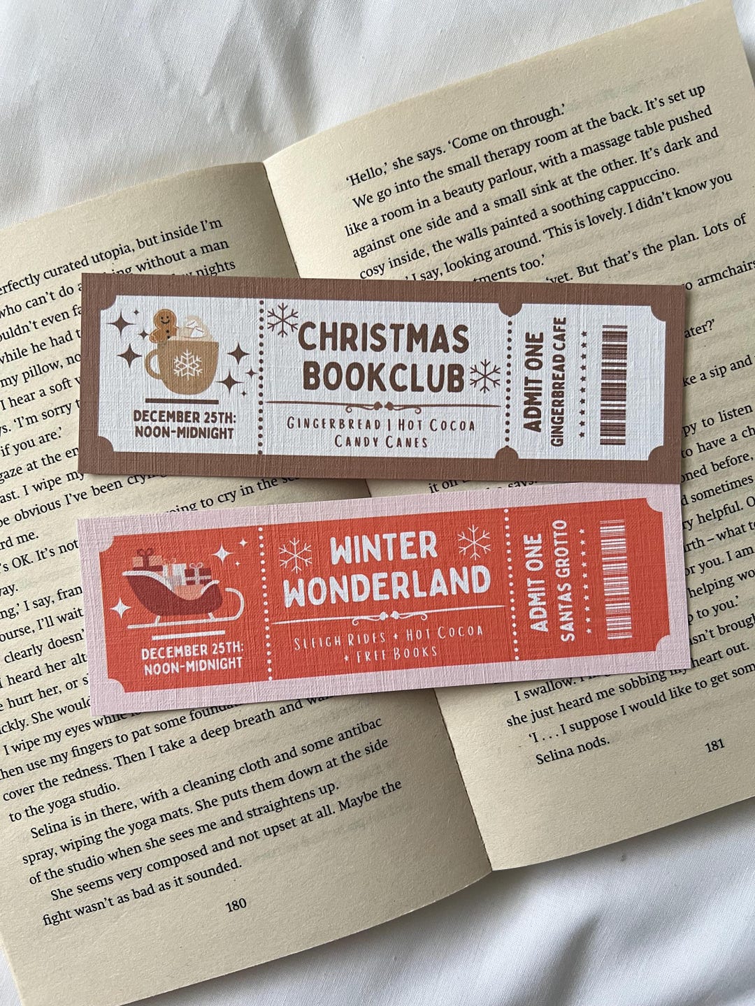 Christmas Bookclub and Winter Wonderland | Bookish Gift | Bookmark ...