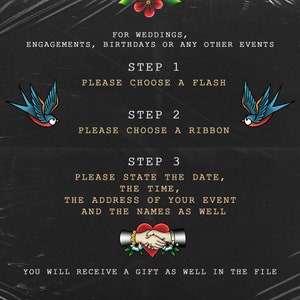 Custom Oldschool Invitation + Free Motto Card - Etsy