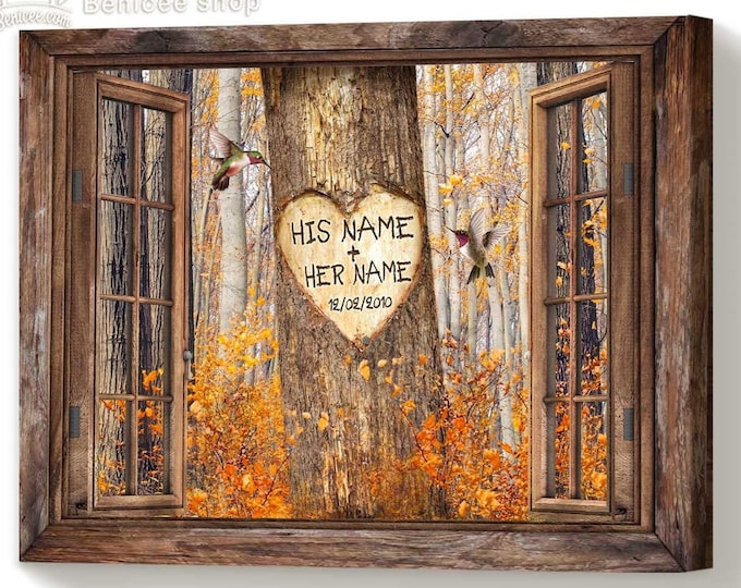 Personalized Tree Art, Tree Wall Art, Custom Print, Personalized Gifts ...