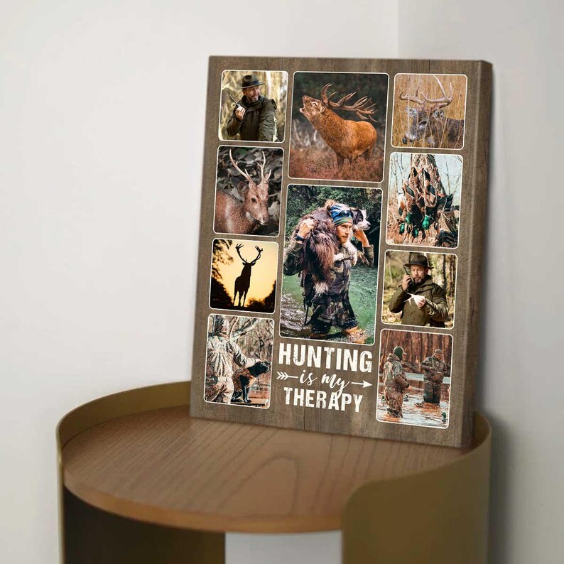 Personalized Hunting Photo Collage Canvas: Gifts for Hunter - Etsy
