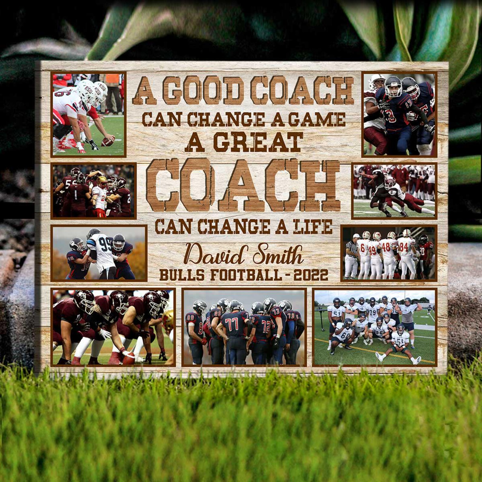 Custom Coach Photo Collage Canvas: End of Season Team Gifts Coach - Etsy