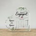 Personalized Engagement Calendar Acrylic Plaque: Engaged Gift for ...