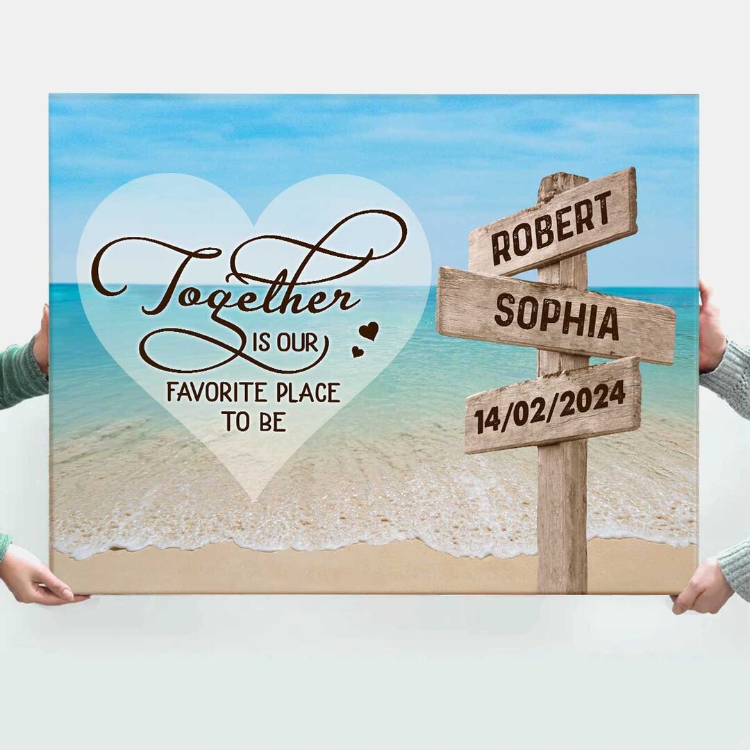 Personalized Couple Name Street Sign With Names and Date, Newlywed Gift ...