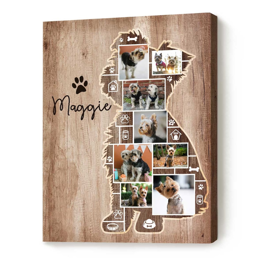 Personalized Yorkshire Terrier Gifts, Yorkie Mom Gift, Dog Silhouette ...