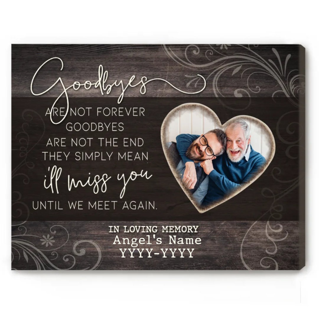 Personalized Memorial Canvas: in Loving Memory Photo Gift - Etsy
