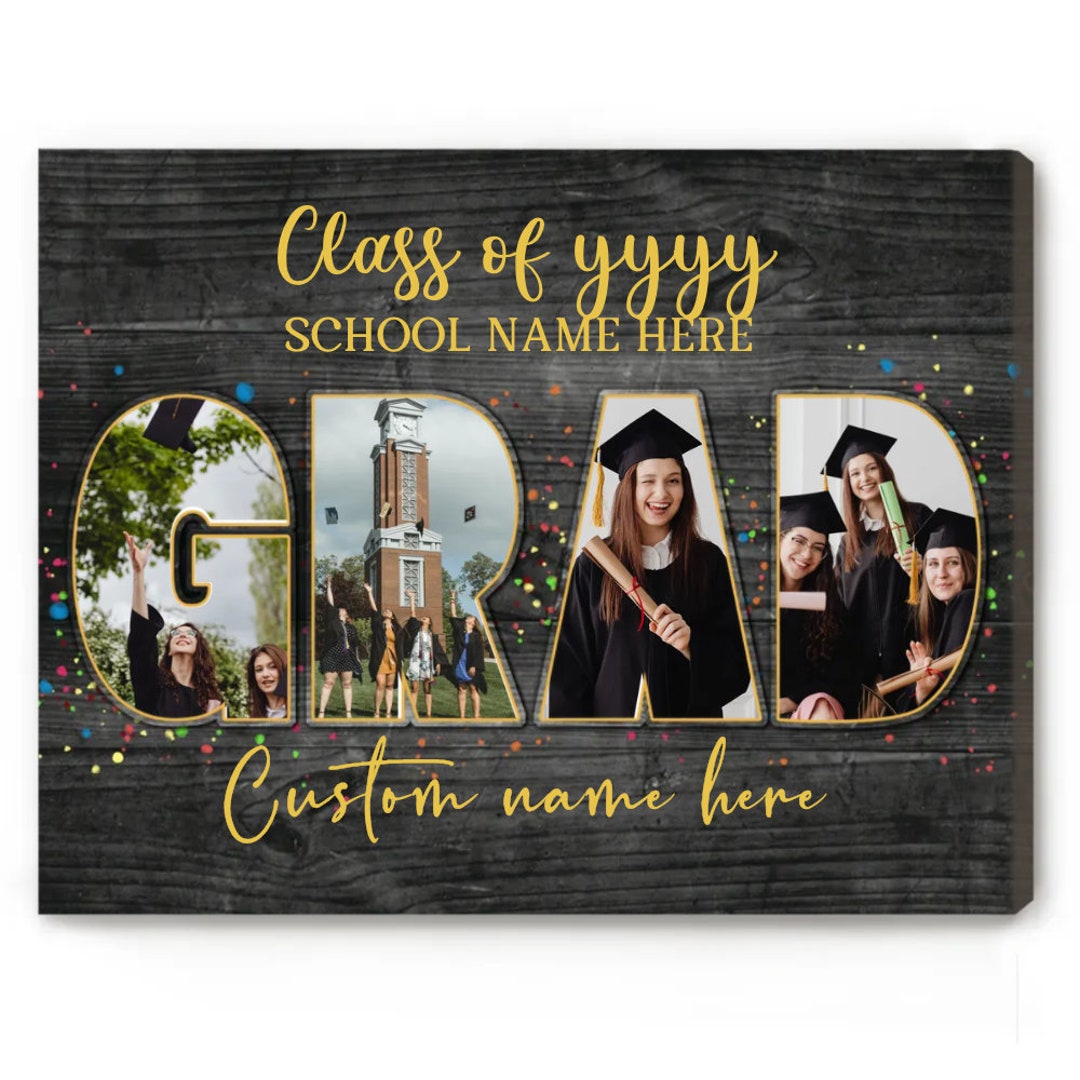 Personalized Graduation Gift for Daughter, Son, Grad Photo Collage ...