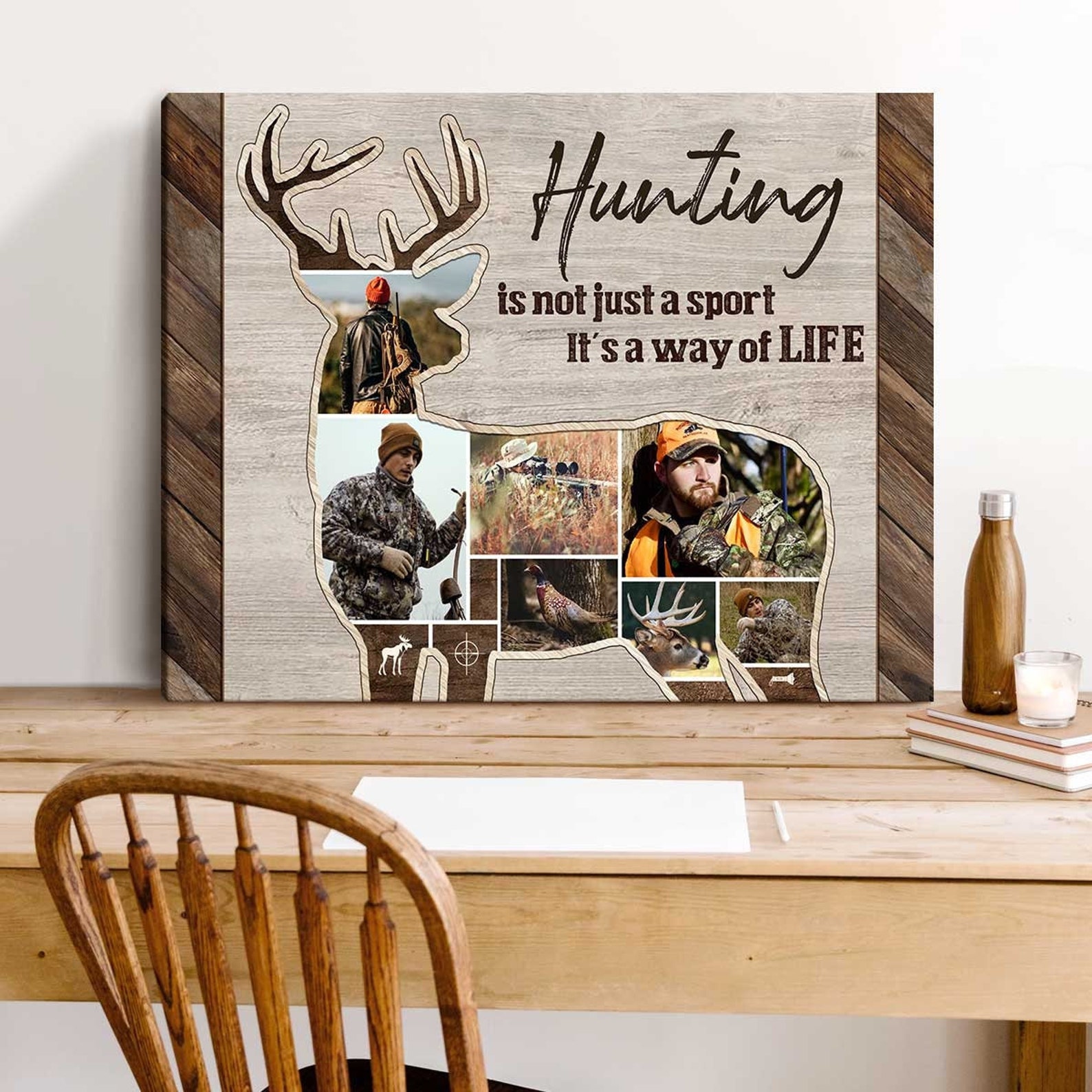 Personalized Hunting Photo Collage Canvas: Deer Hunter Gift - Etsy