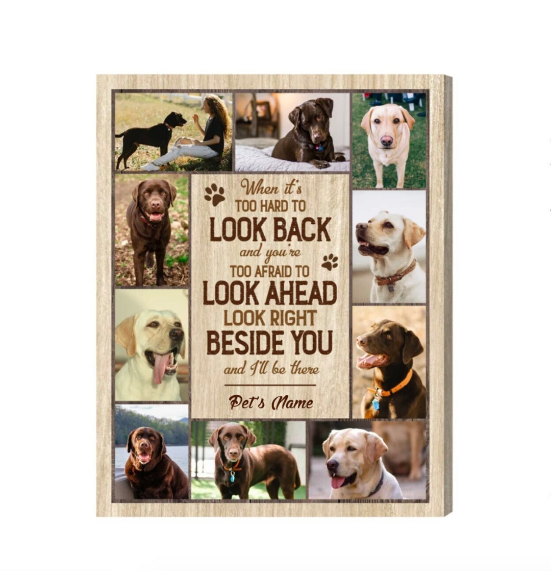 Custom Pet Photo Collage Print, Dog Photo Gifts, Pet Personalized Gifts ...
