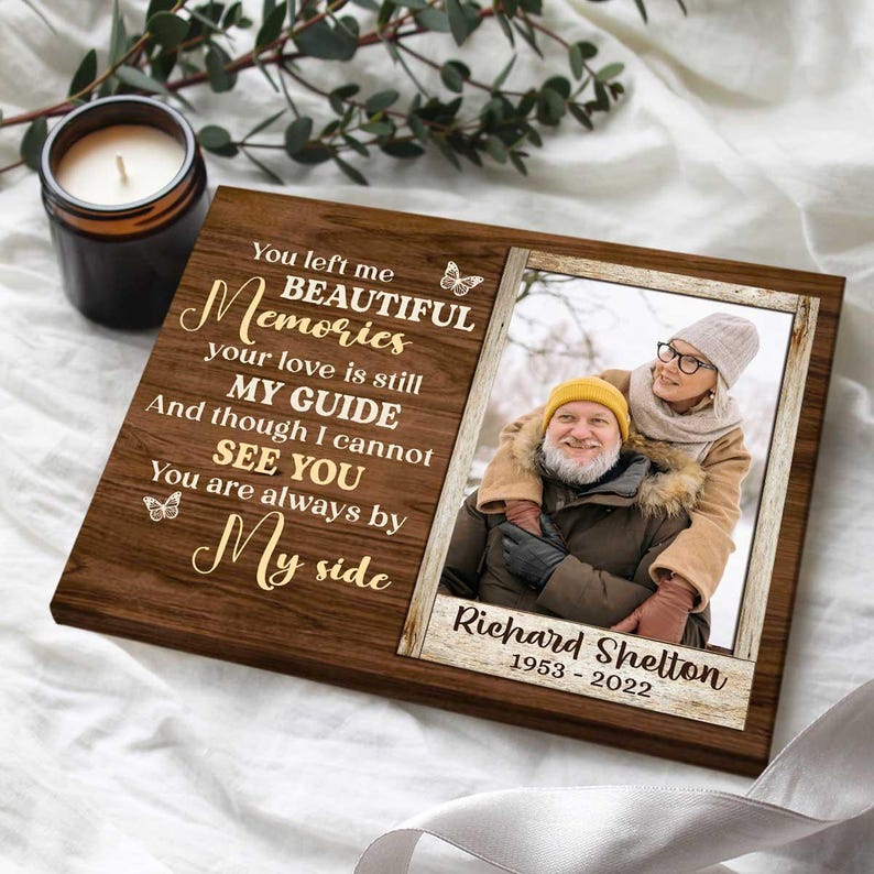 Personalized Memorial Canvas: in Loving Memory Photo Keepsake - Etsy