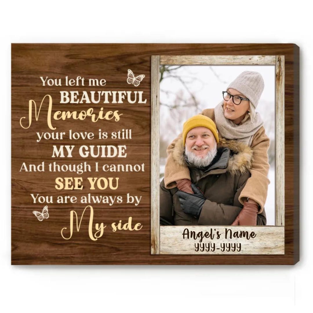 Personalized Memorial Canvas, in Loving Memory Gift, Photo Memorial ...