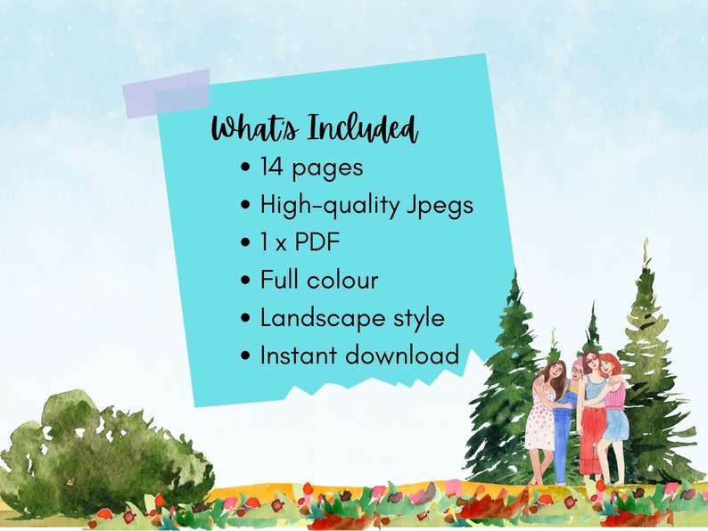 Friendship Calendar 2023 Printable Calendar Instant - Etsy