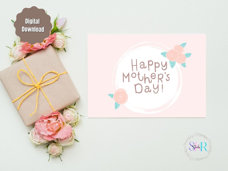 Printable Mother's Day Card Digital Download Cute Kangaroo Card Happy ...