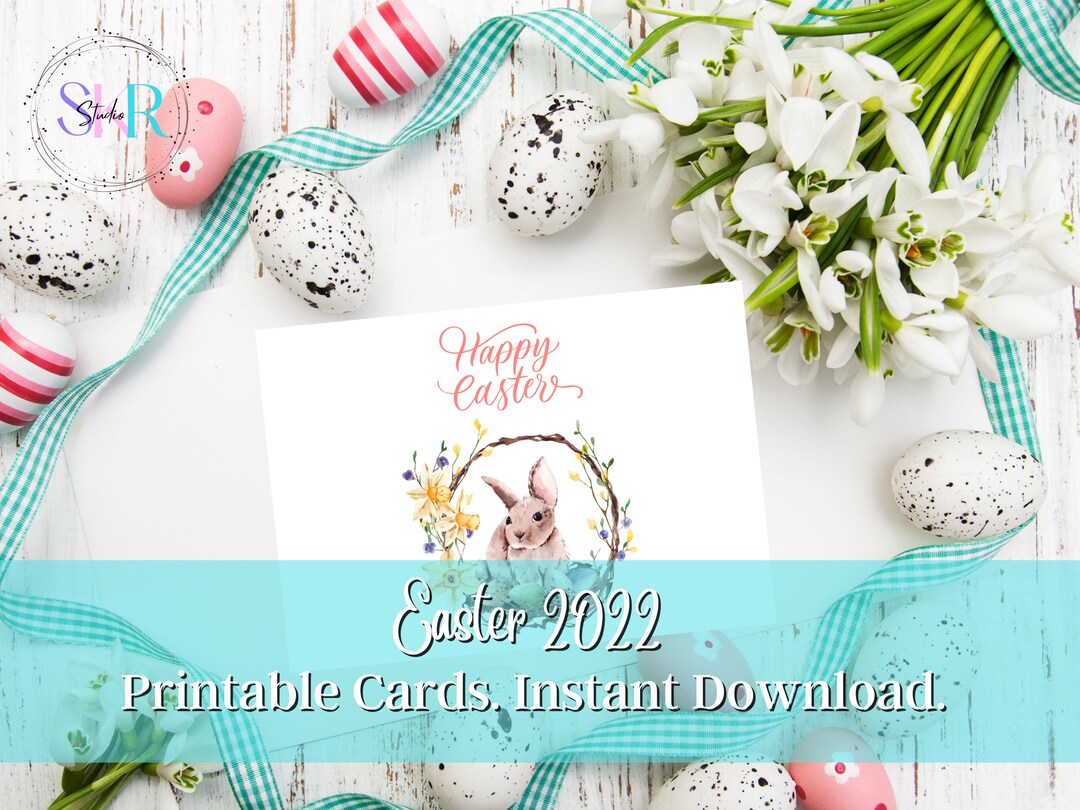 Printable Easter Card Digital Easter Card Sweet Easter Card Printable ...