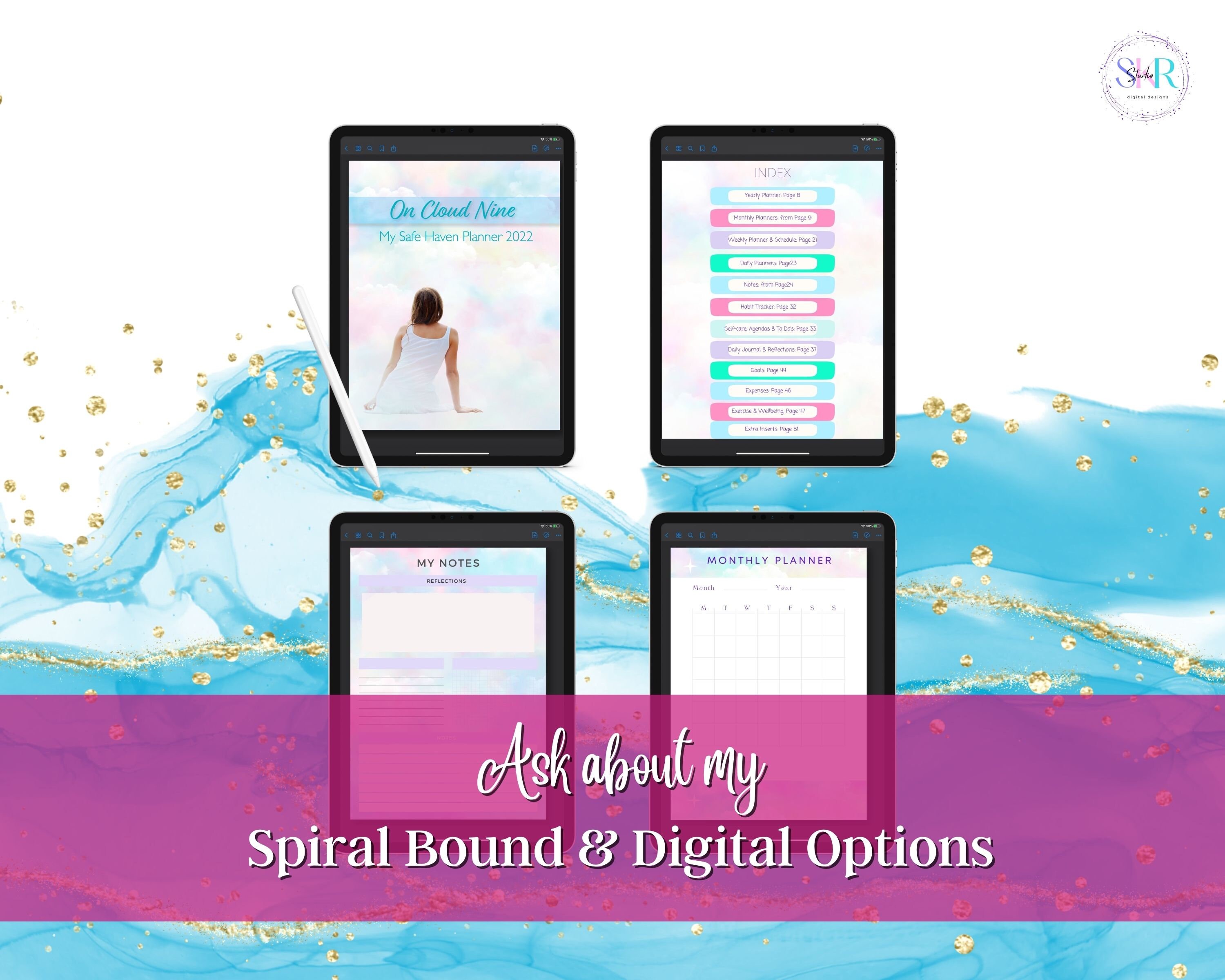 On Cloud Nine PRINTABLE Planner - Etsy