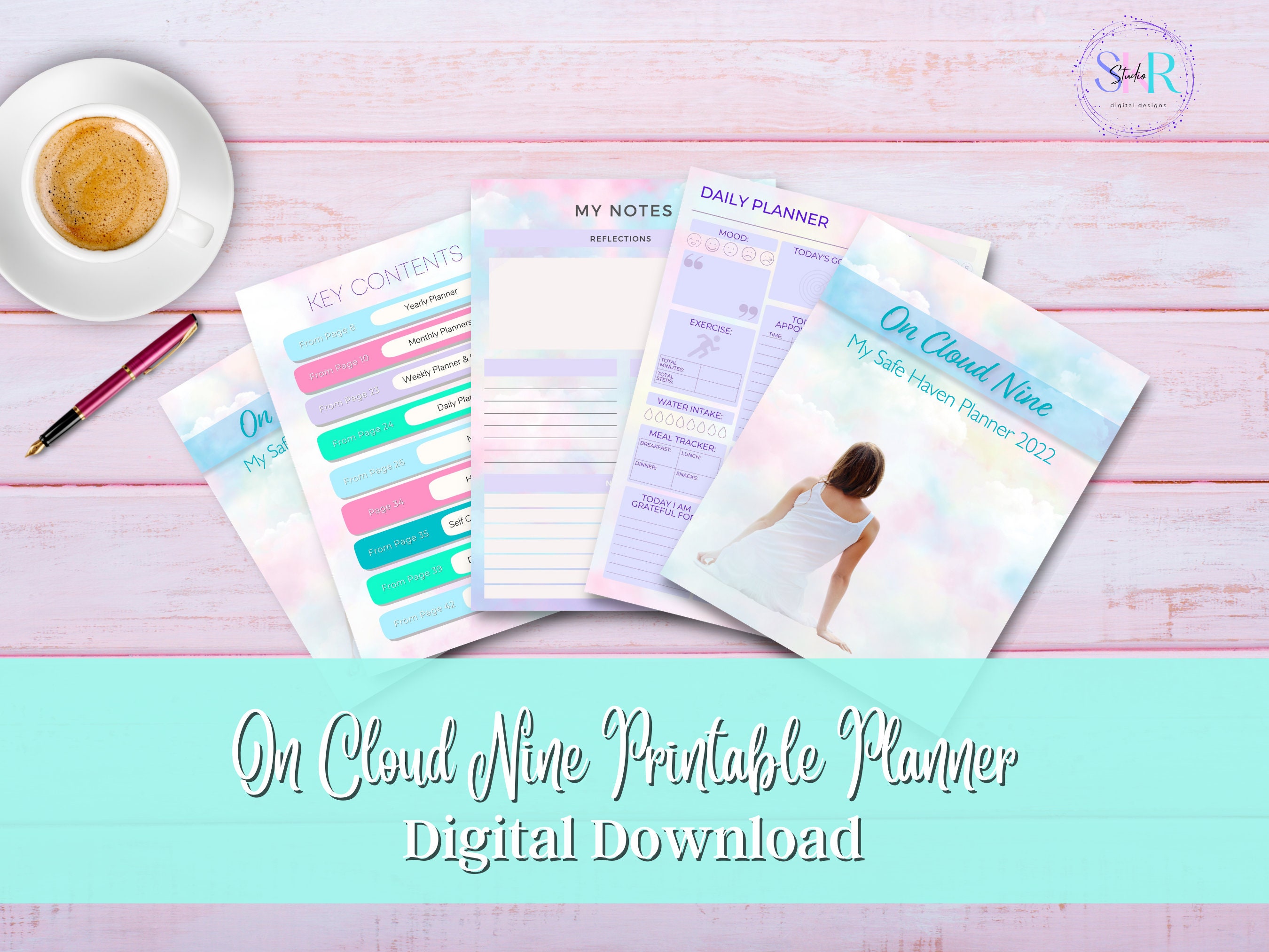 On Cloud Nine PRINTABLE Planner - Etsy
