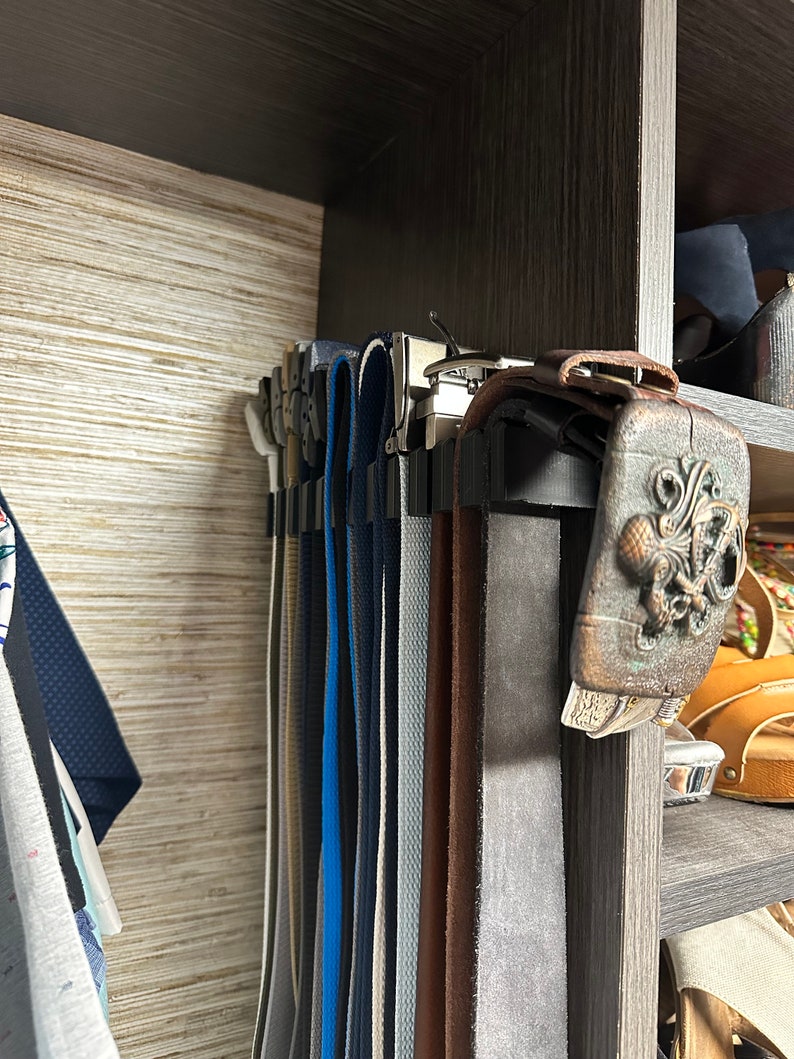 Space Saving Belt Organizer: Closet Storage for Belts and Ties - Etsy