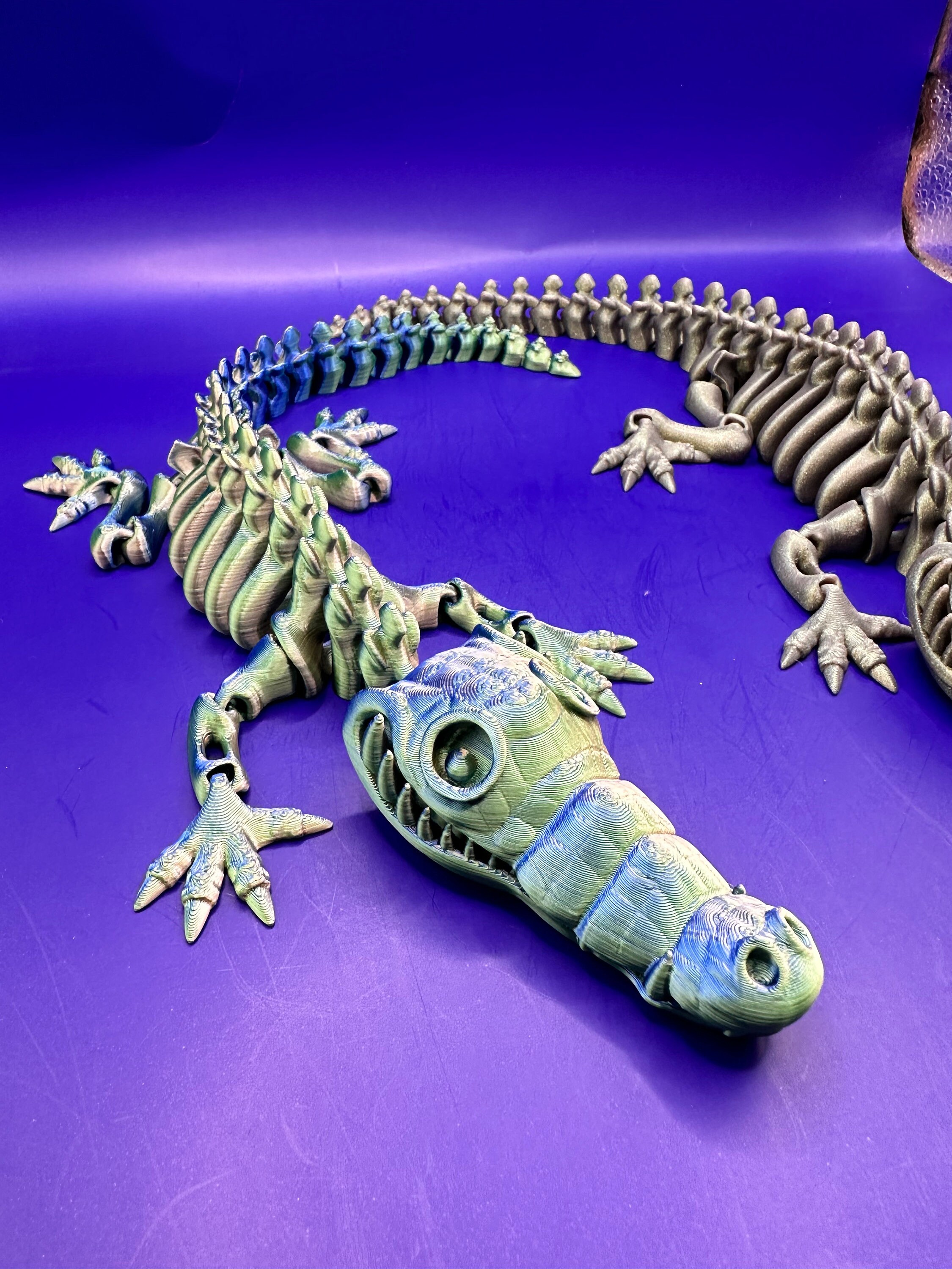 Flexible 3D Printed Gator: Articulated Reptile Model - Etsy