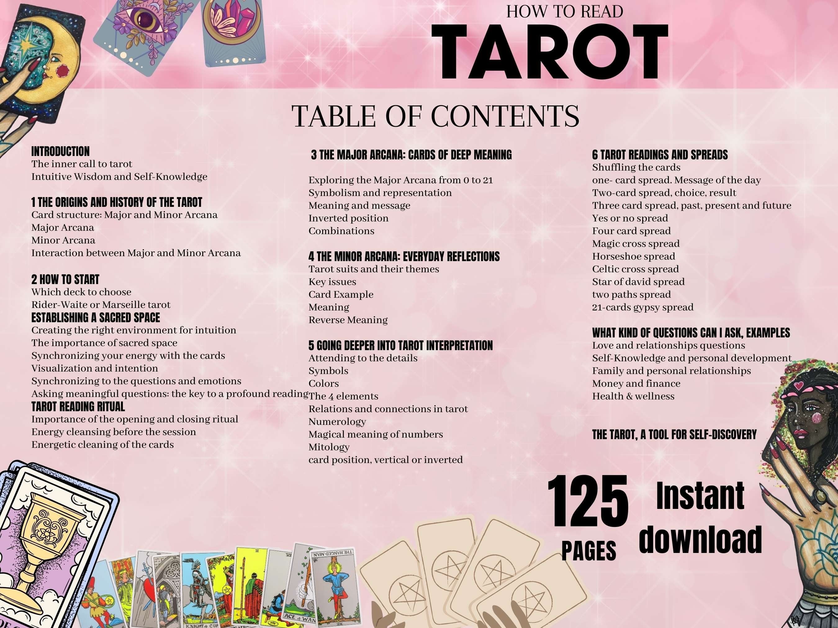 Learn Tarot With This Beginner Tarot Guide Pdf Printable - Etsy