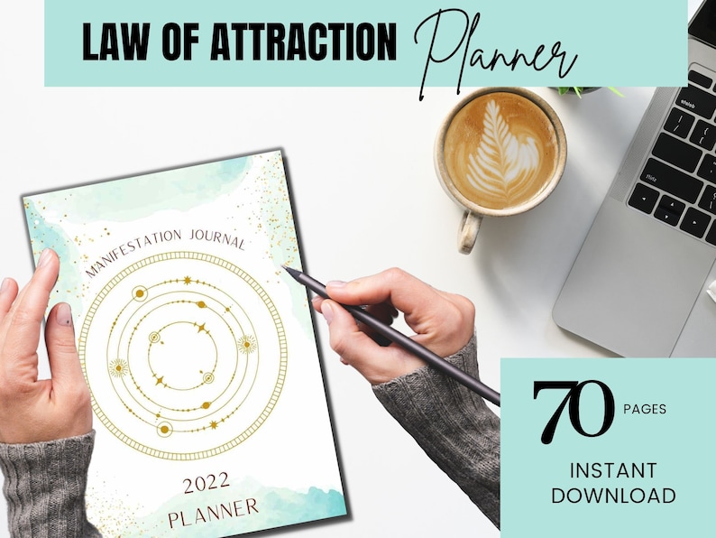 Manifestation Journal, Mindfulness Journal, Law of Attraction Printable ...