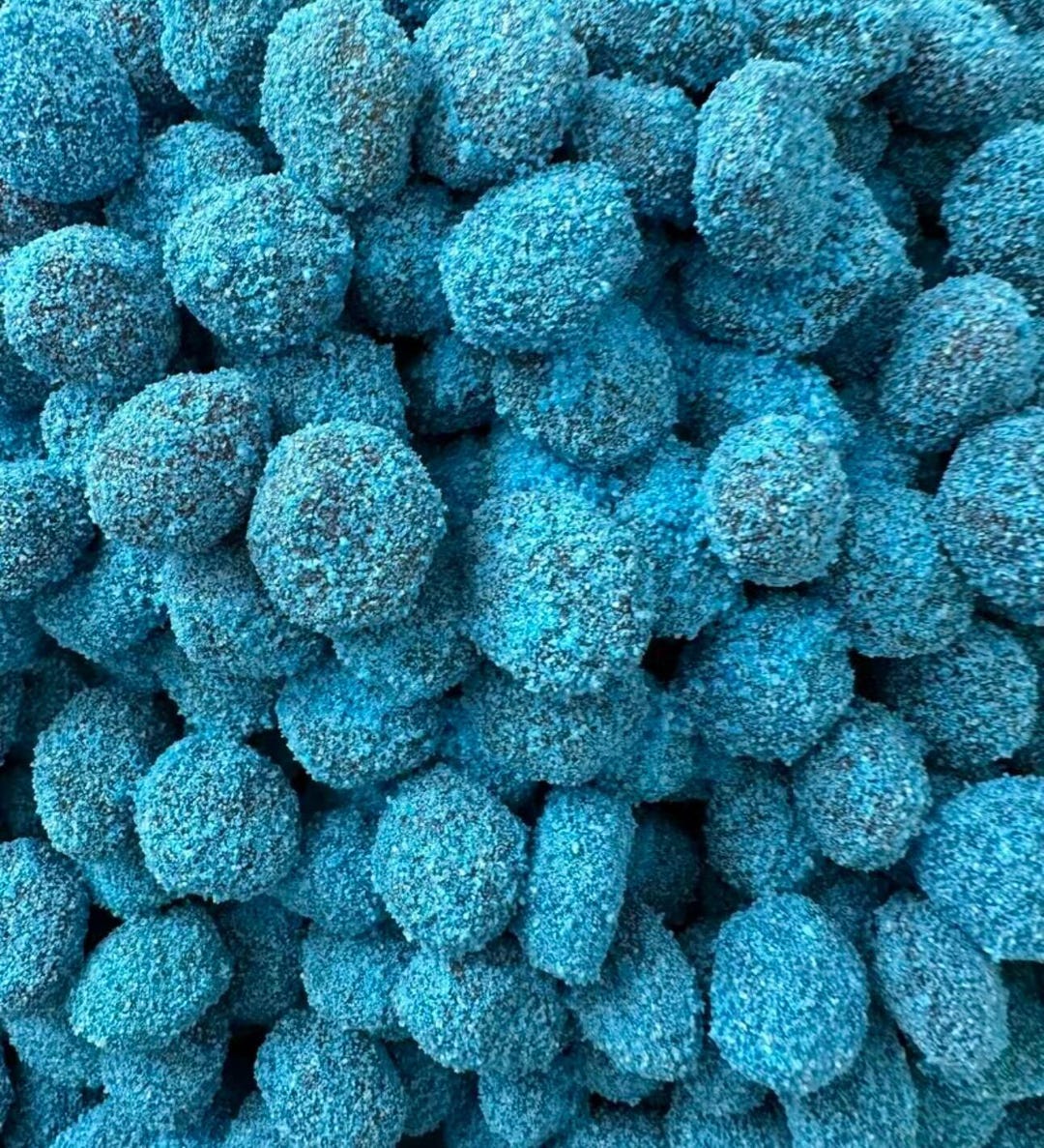 Sour Blue Raspberry Chamoy Gushers, Chamoy Candy, Mexican Chili Candy ...