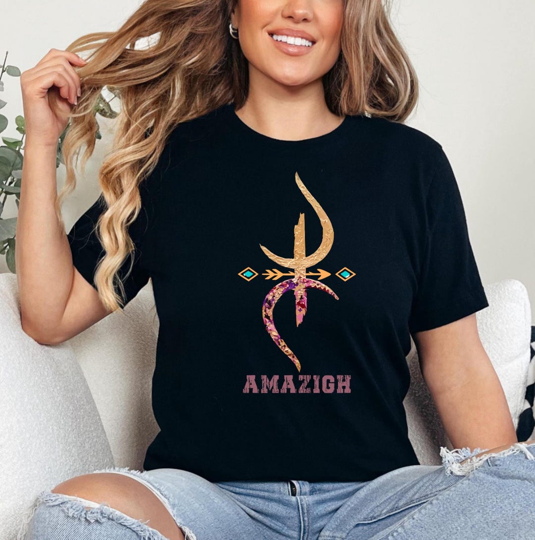 Amazigh Tshirt Design. Berber Tattoo Tshirt. Amazigh Kabyle Dress ...