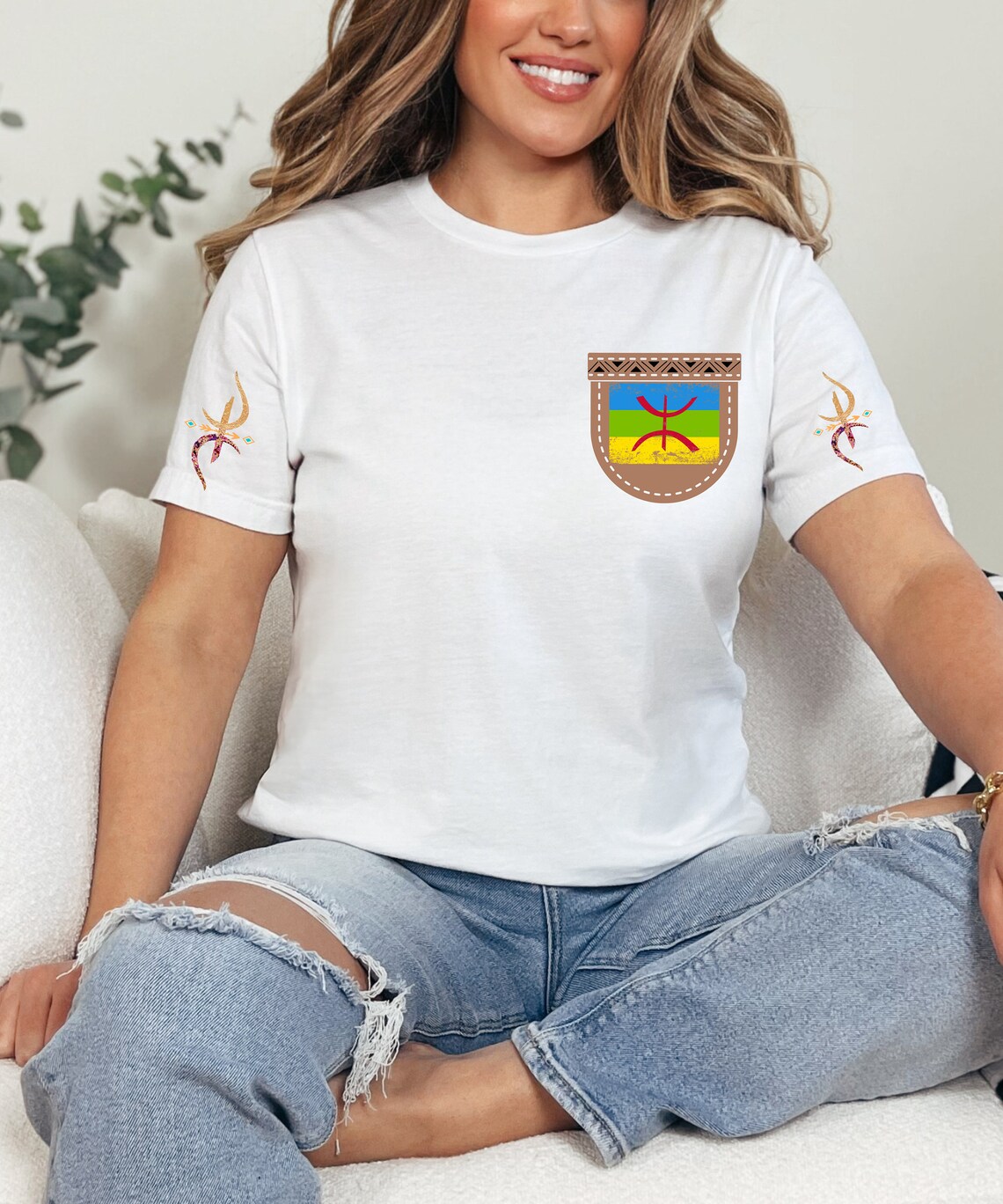 Amazigh Berber Shirt. Tifinagh Letters Women Shirt. Morocco Algeria ...
