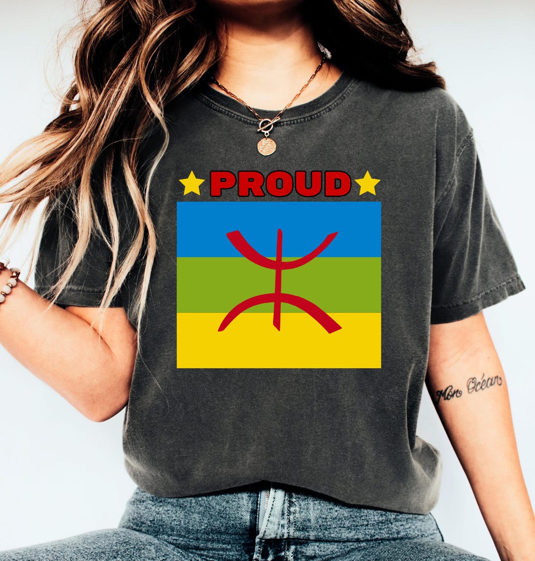 Amazigh Tshirt Design. Berber Tattoo Tshirt. Amazigh Kabyle Dress ...