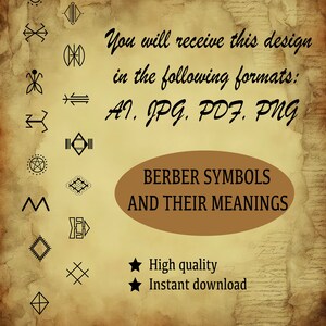 Berber Tattoo Stamps - Amazigh Brushes, Africatattoo, Moroccan Culture ...