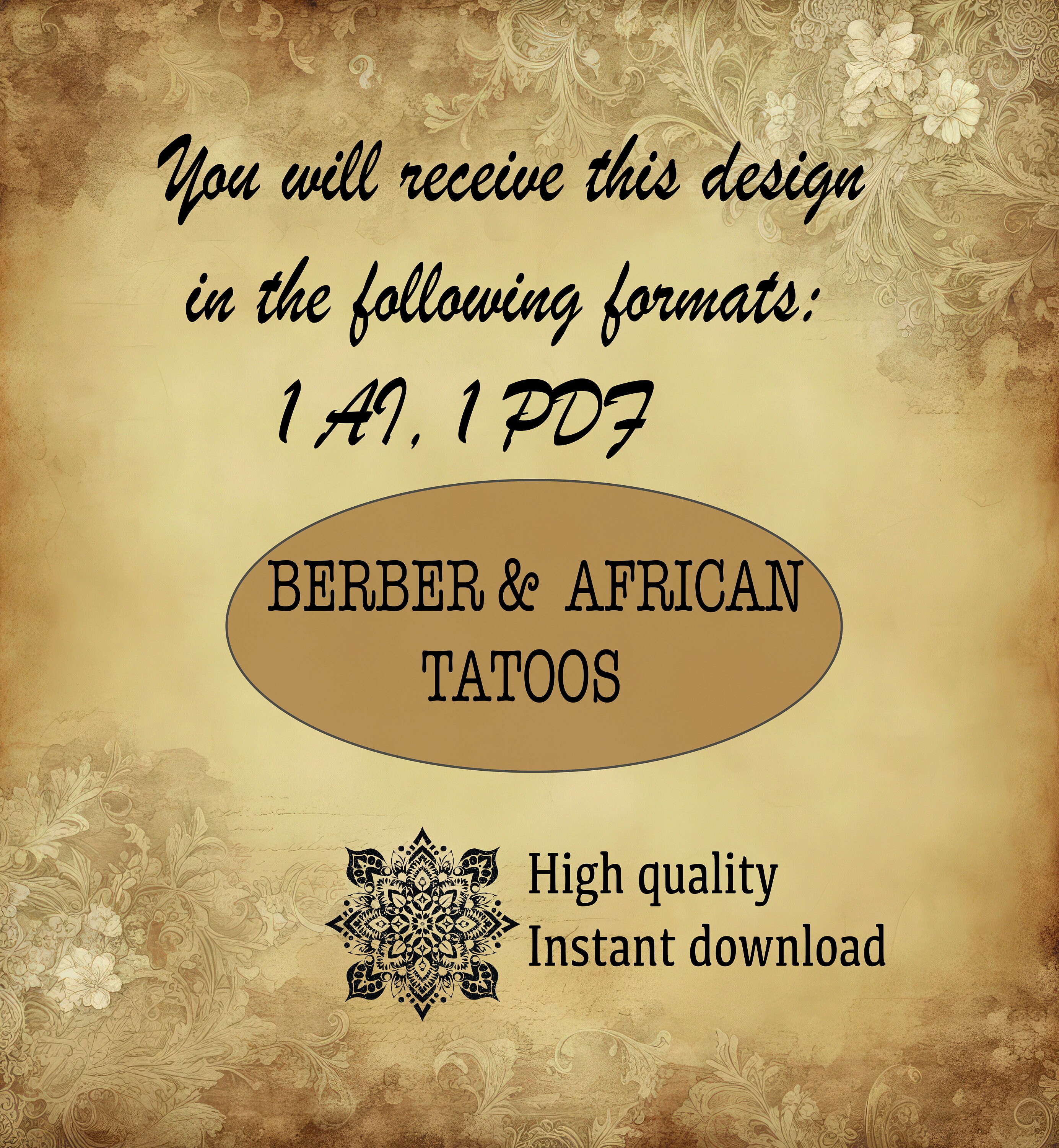 Berber Symbols Tattoo. African Berber Tattoos. Africatattoo, Ethnic ...