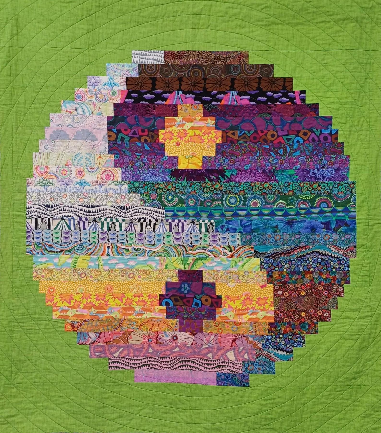 Yin Yang Quilt Pattern: Easy Strip Pieced Jelly Roll or Honey Bun ...