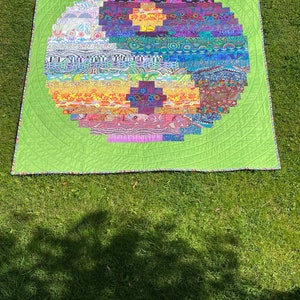 Yin Yang Quilt Pattern: Fast & Easy Strip Pieced Beginner Quilt Pattern ...