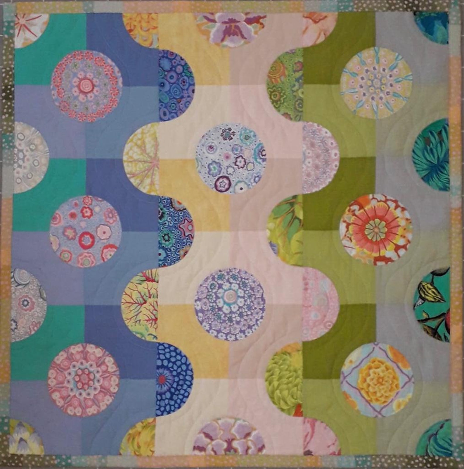 Funky Modern Curvy Quilt Pattern in TEN Sizes and 2 Shapes. - Etsy