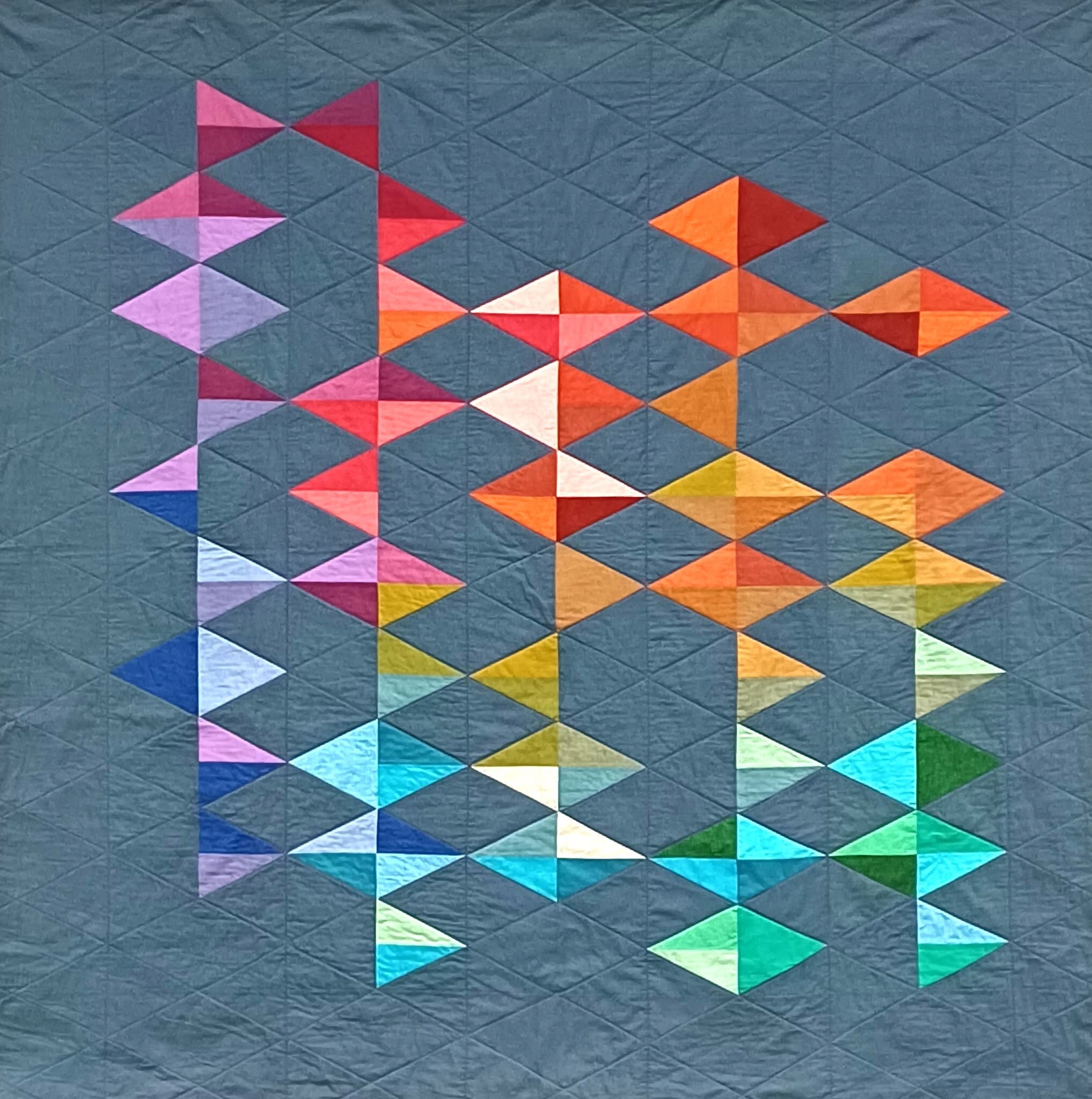 Modern Magic Diamonds Quilt Pattern: NEW No Waste, Simple Squares ...