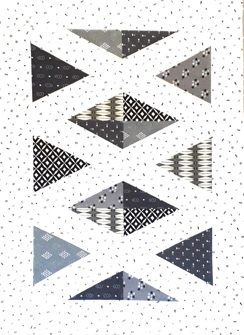 Sashed Magic Diamonds Quilt Pattern PDF: Fast, Easy Method Turns ...