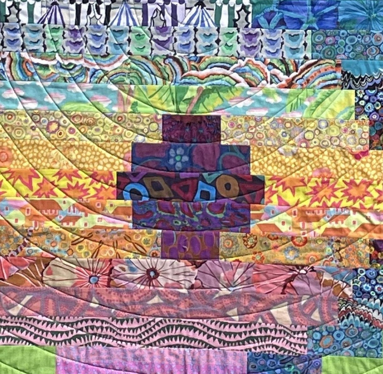 Yin Yang Quilt Pattern: Fast & Easy Strip Pieced Beginner Quilt Pattern ...