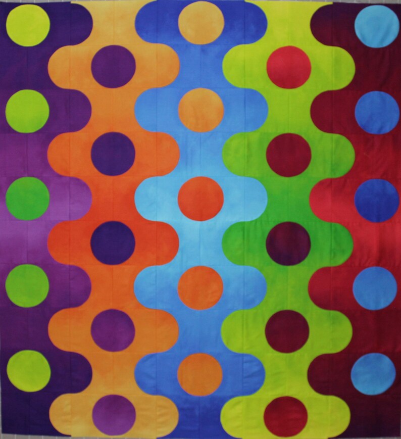 Op Art Ombre Quilt Pattern: 60s Groovy Design (PDF Pattern) - Etsy
