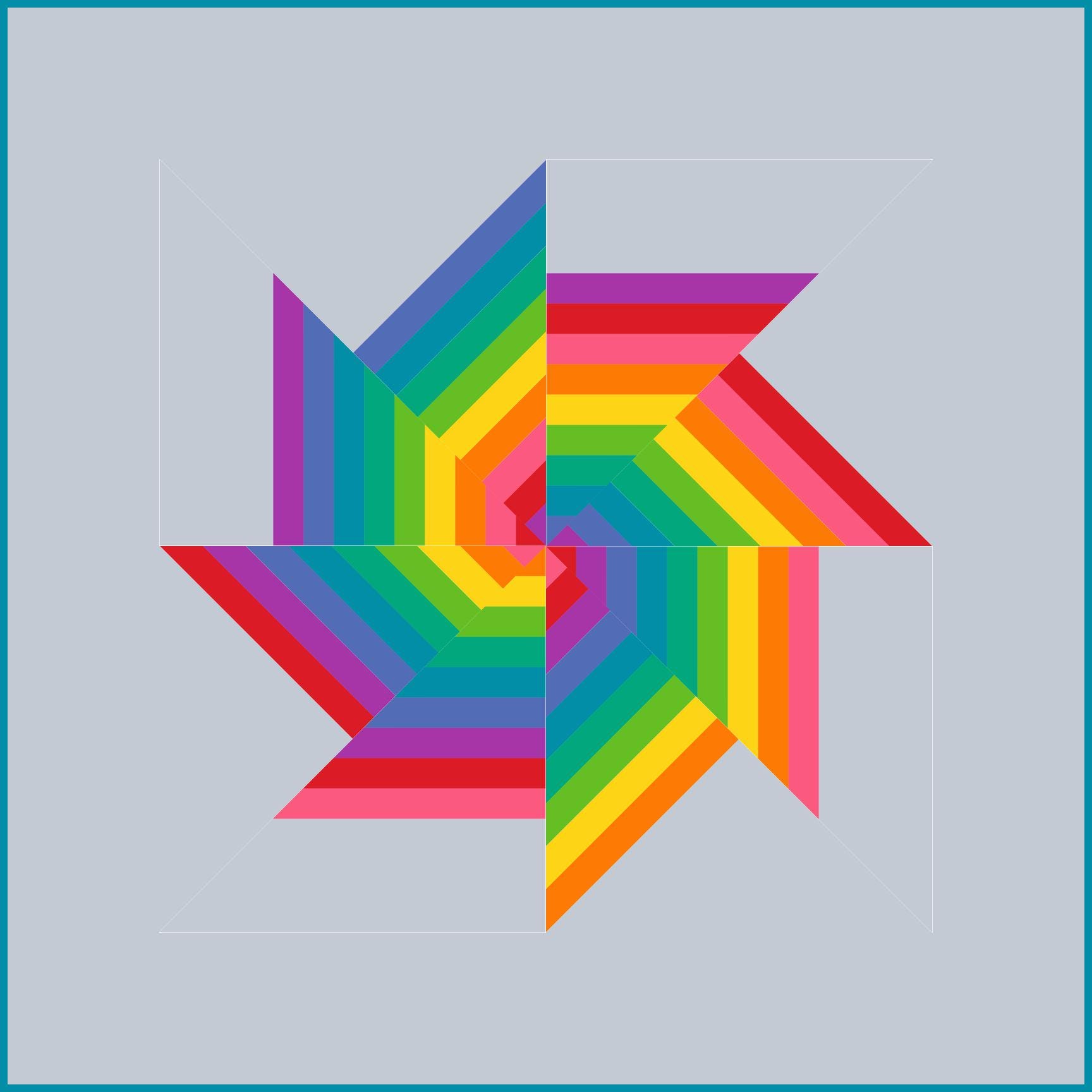 Giant Jelly Roll Pinwheel Quilt Pattern: a Dynamic Giant Pinwheel ...