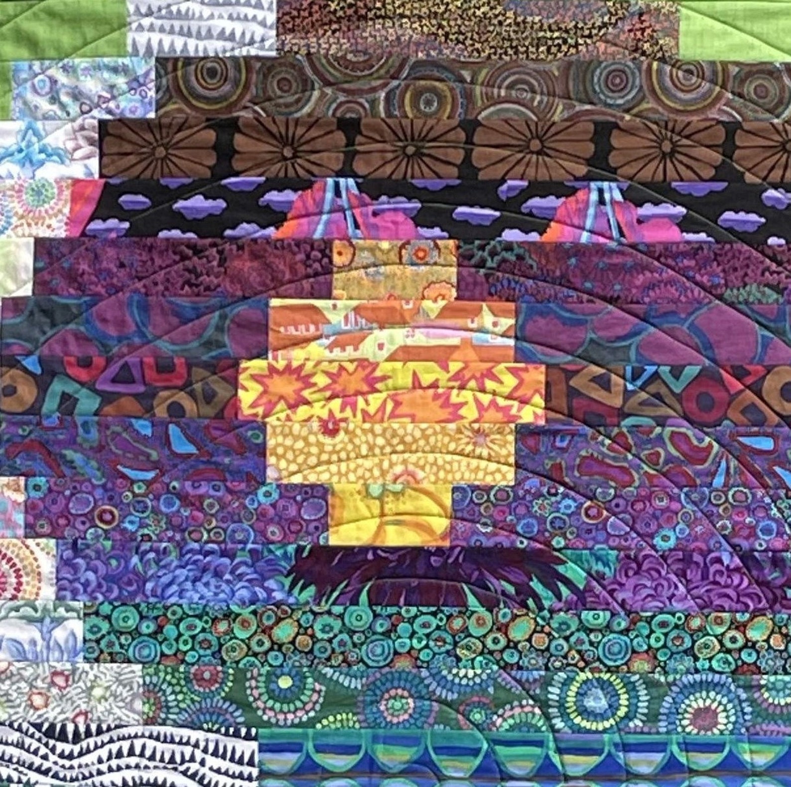 Yin Yang Quilt Pattern: Easy Strip Pieced Jelly Roll or Honey Bun ...