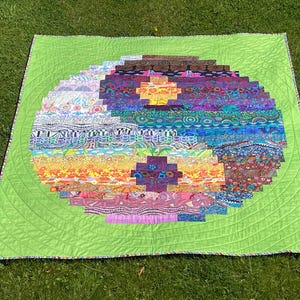Yin Yang Quilt Pattern: Easy Strip Pieced Jelly Roll or Honey Bun ...