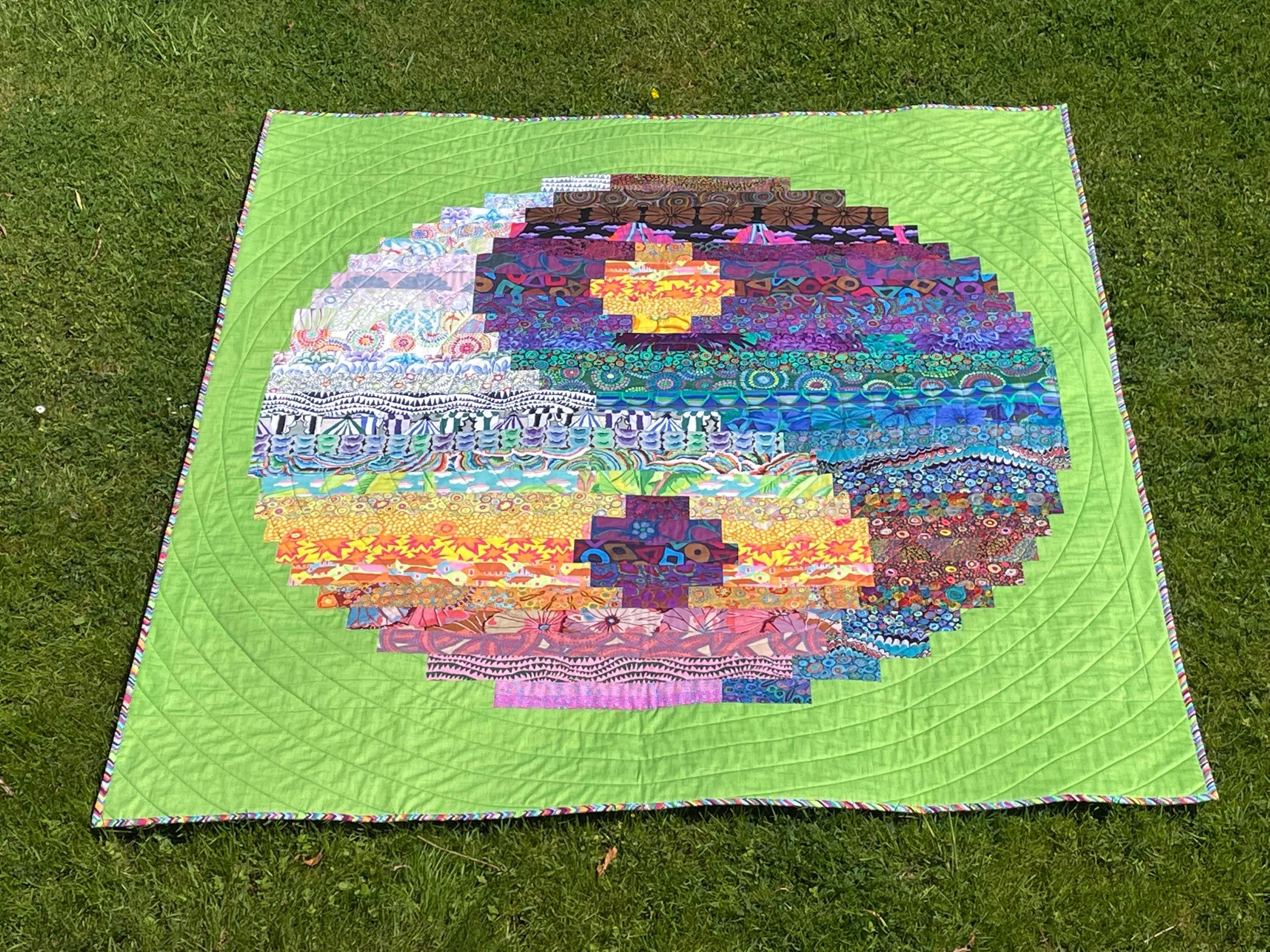 Yin Yang Quilt Pattern: Easy Strip Pieced Jelly Roll or Honey Bun ...
