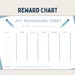 Printable Homework Reward Chart, Daily and Weekly Homework Chart - Etsy